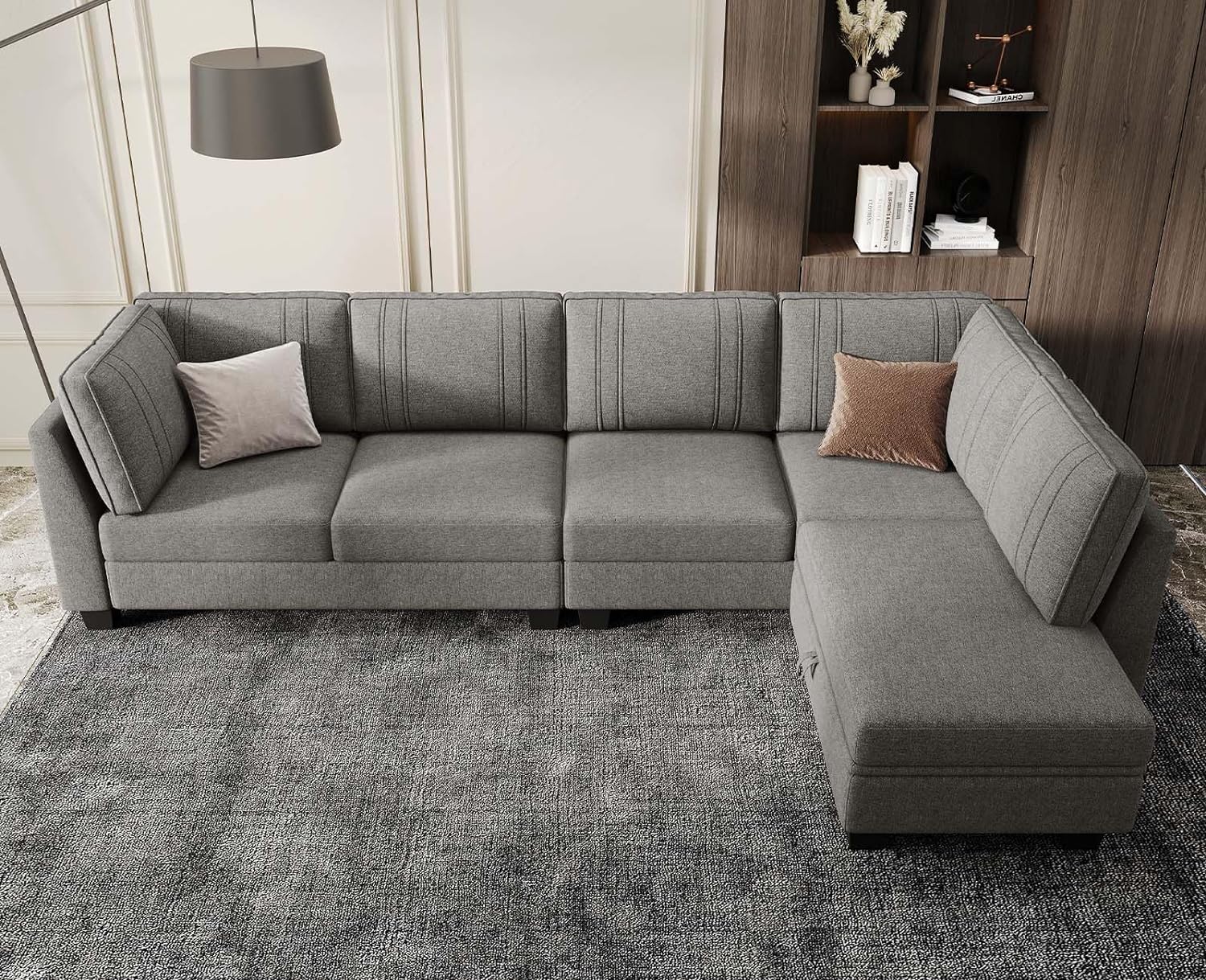 Belffin Convertible L Shaped 4 Seater Couch